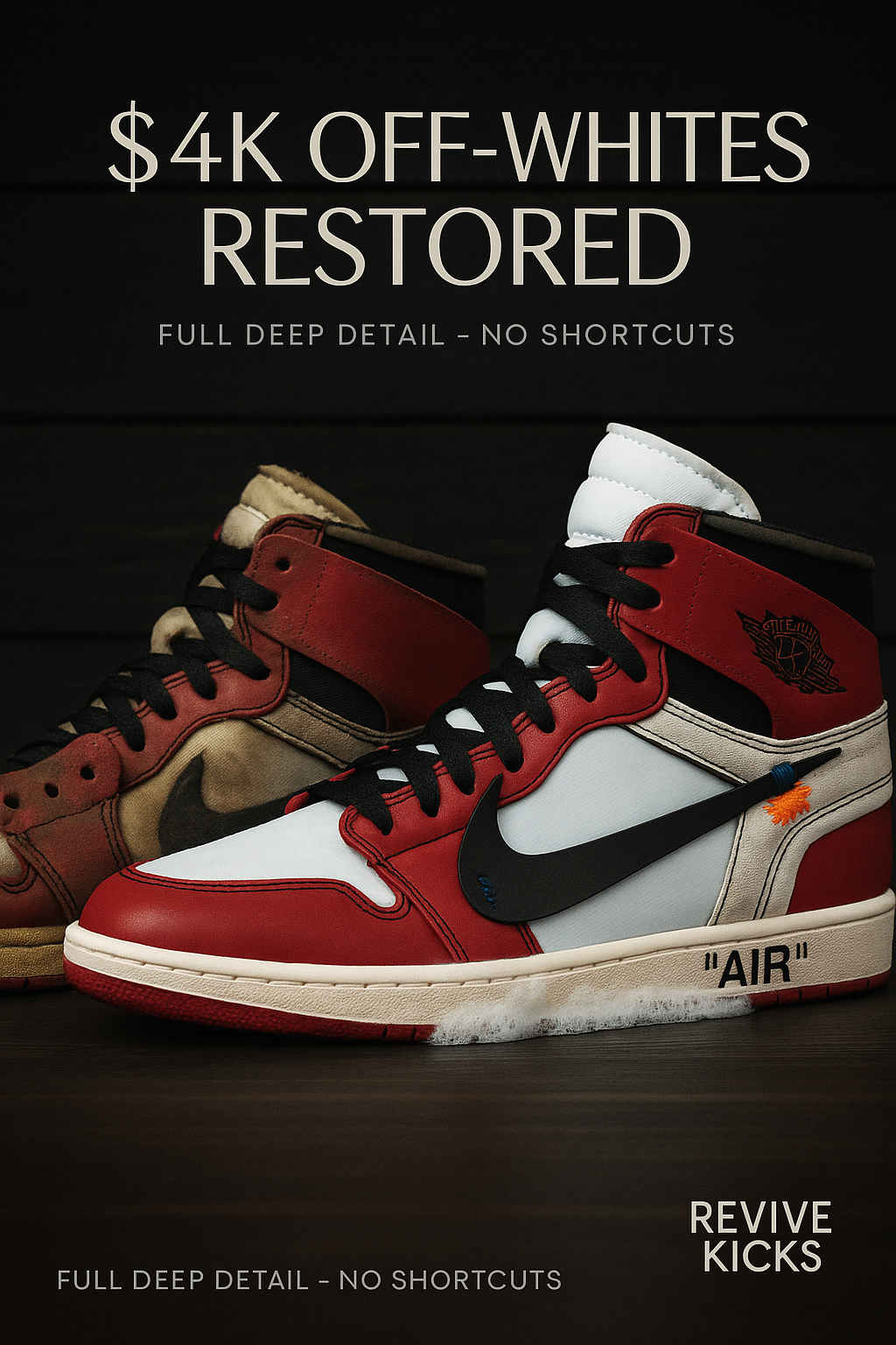 Restoring Off-White Chicago 1s the Right Way — Full Breakdown Using Ou – Revive Kicks